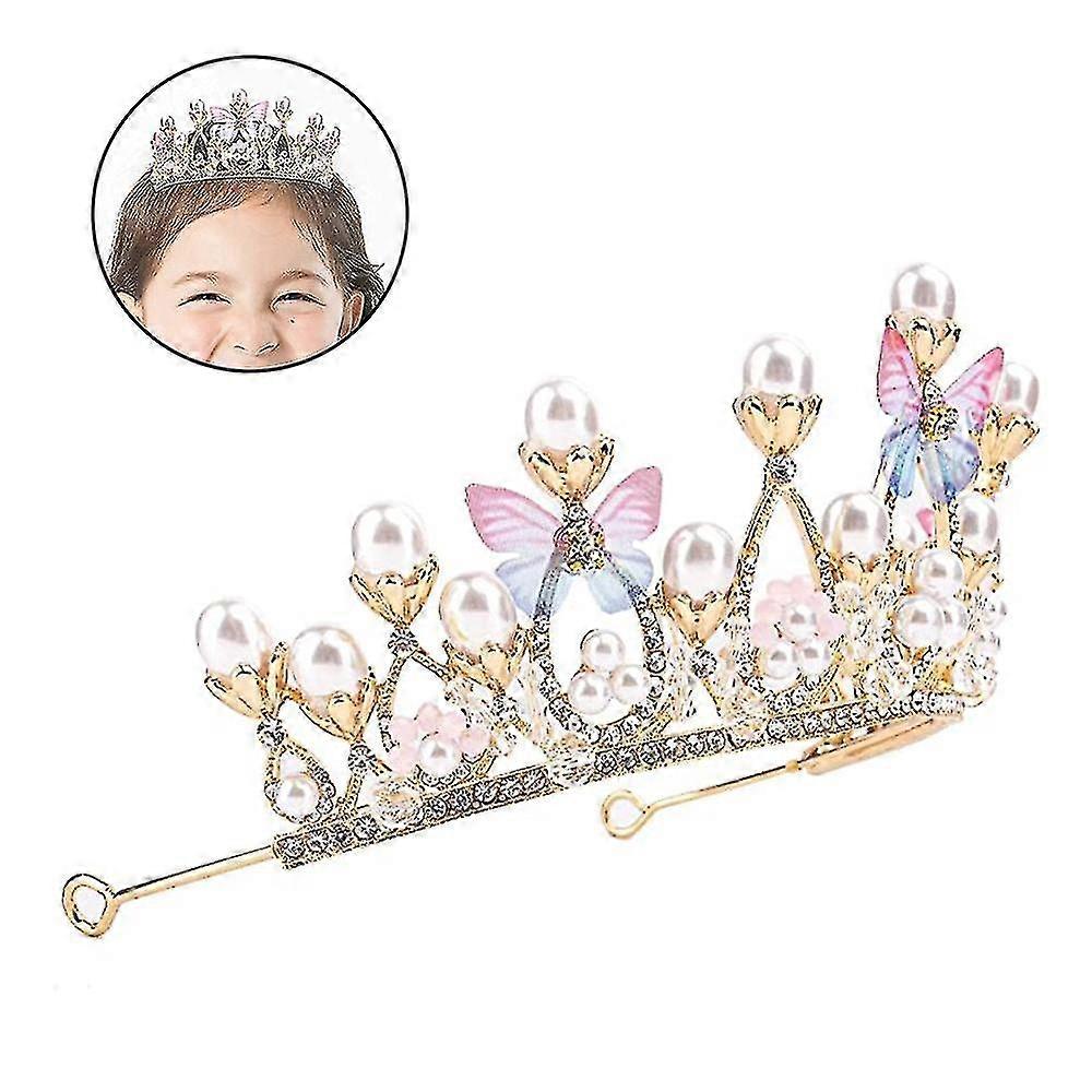 Princess Tiaras For Girls,birthday Crown For Girls Butterfly Princess ...