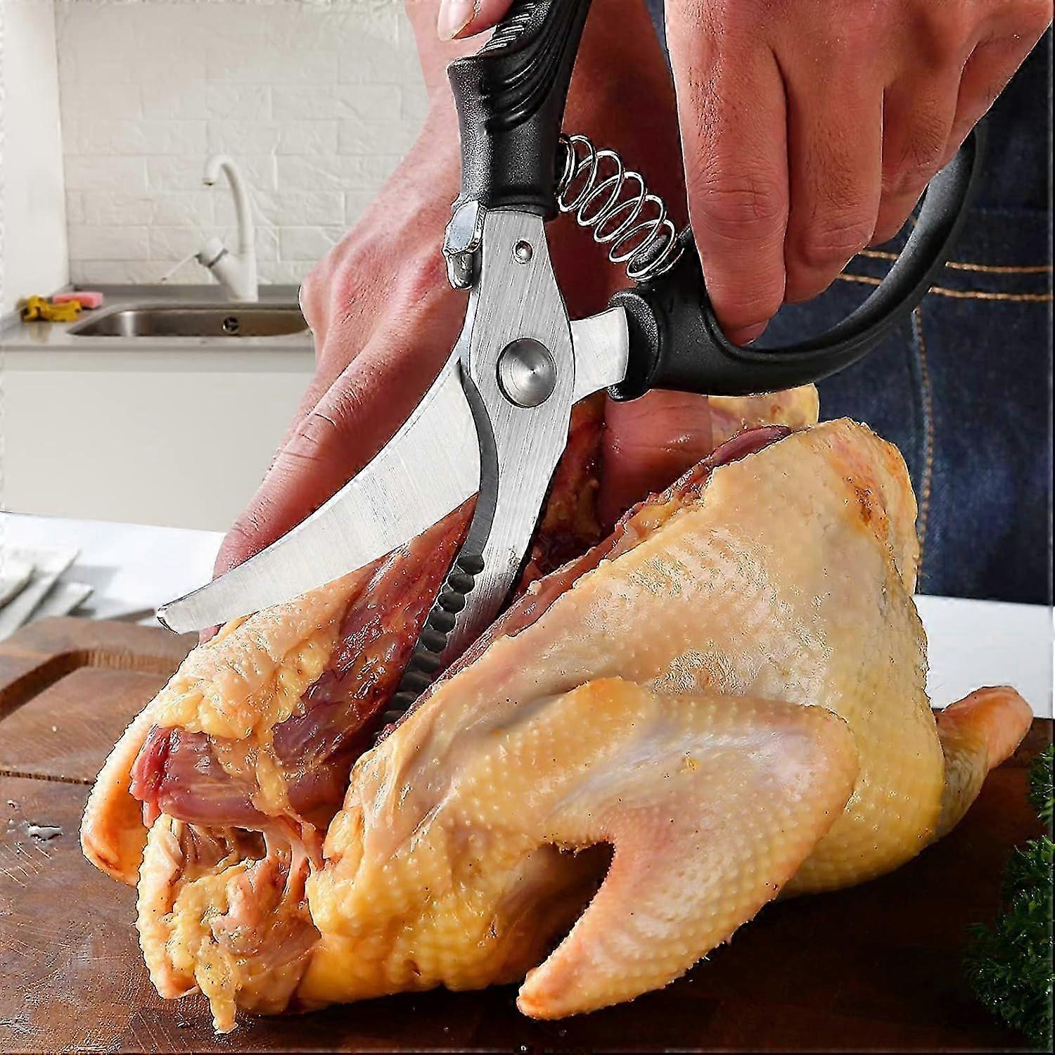 Heavy Duty Kitchen Scissors Multifunction Meat Scissors Chicken Shears ...