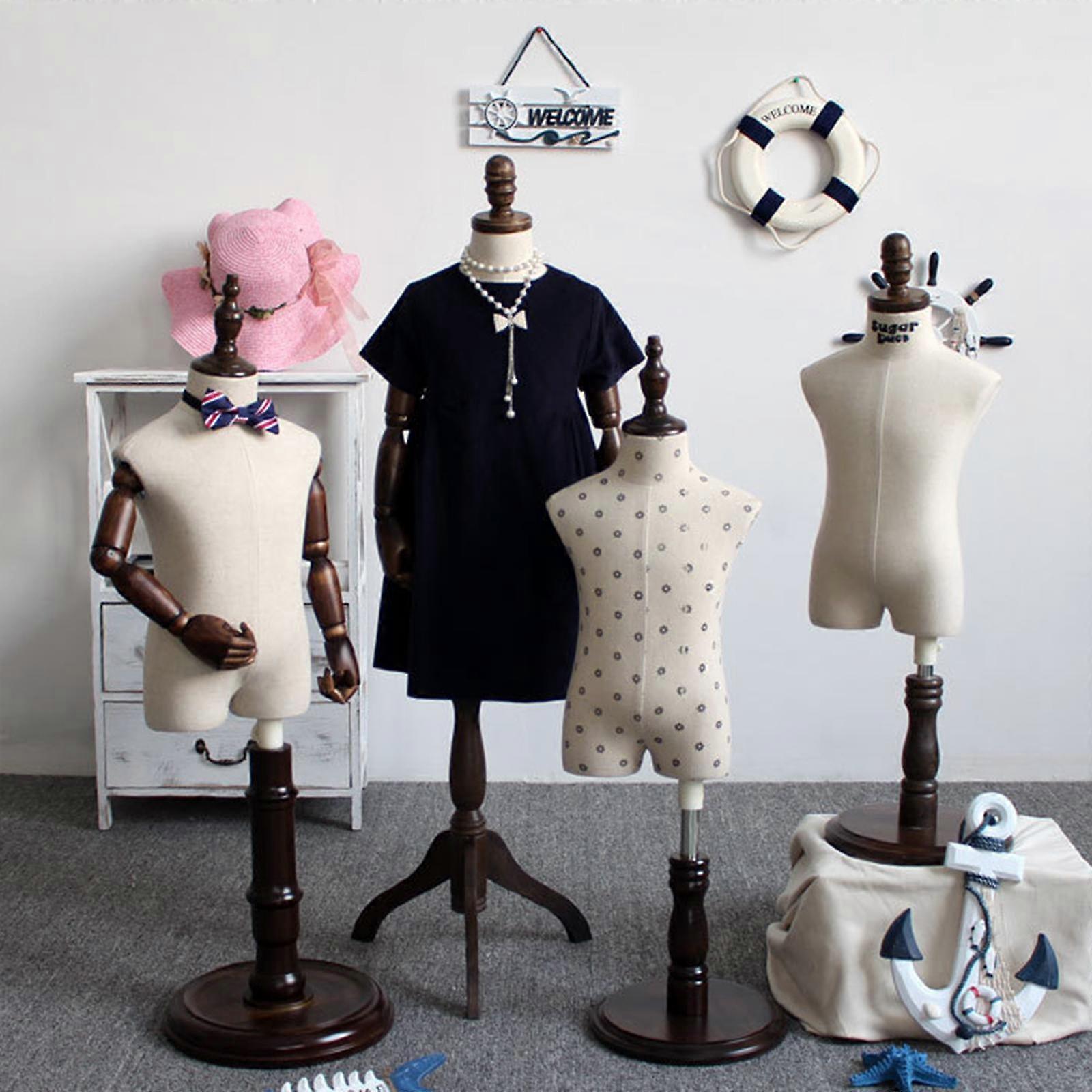 Kids Mannequin Shelf Accessories Torso Rack for Jewelry Sewing Clothing ...