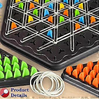 Chain Triangle Chess Game, Triggle Rubber Band Game, 2 to 4 Players for ...