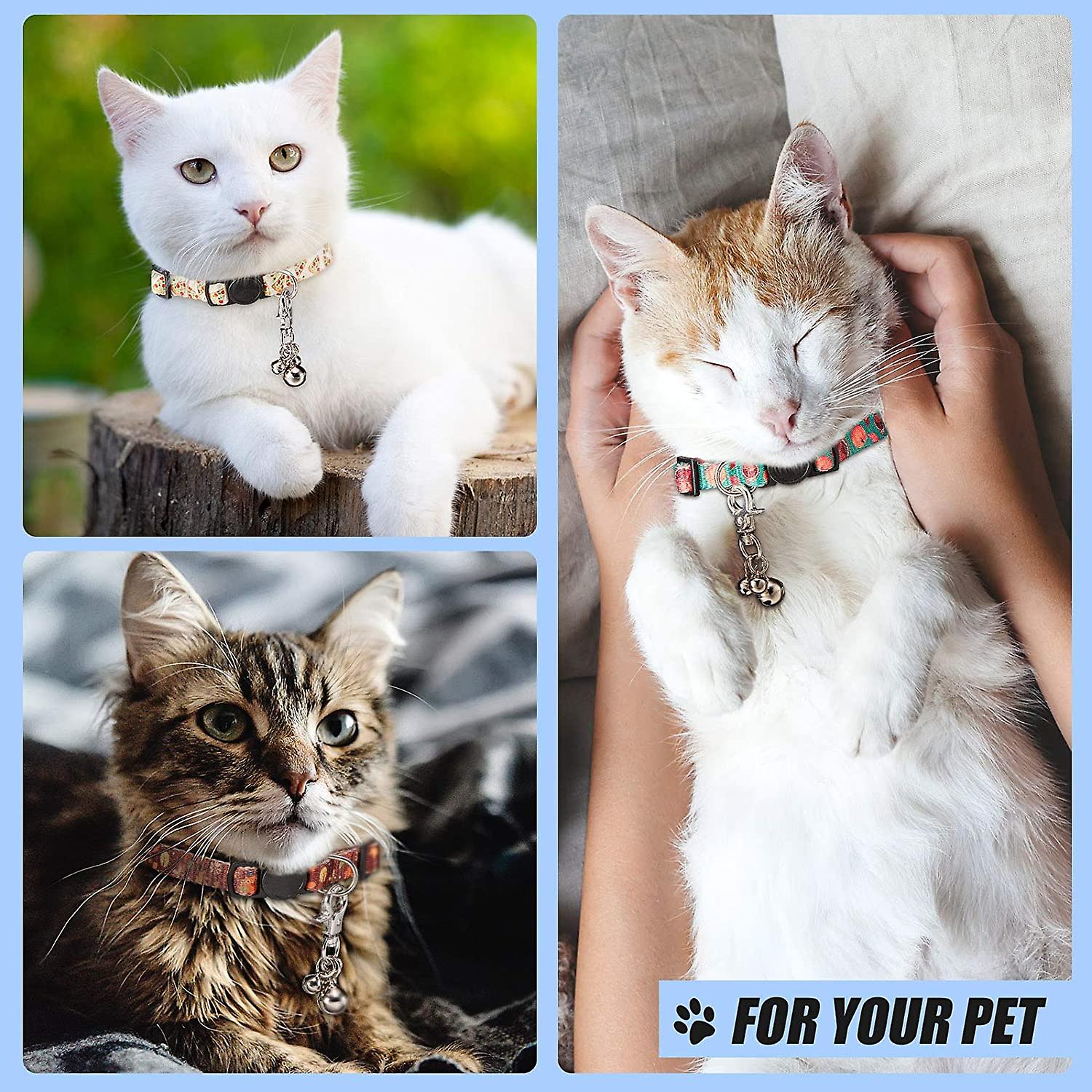 Set Of 6 Pet Bell Collars Loud Dog Bell Key Ring Dog Bell Collar Charm ...