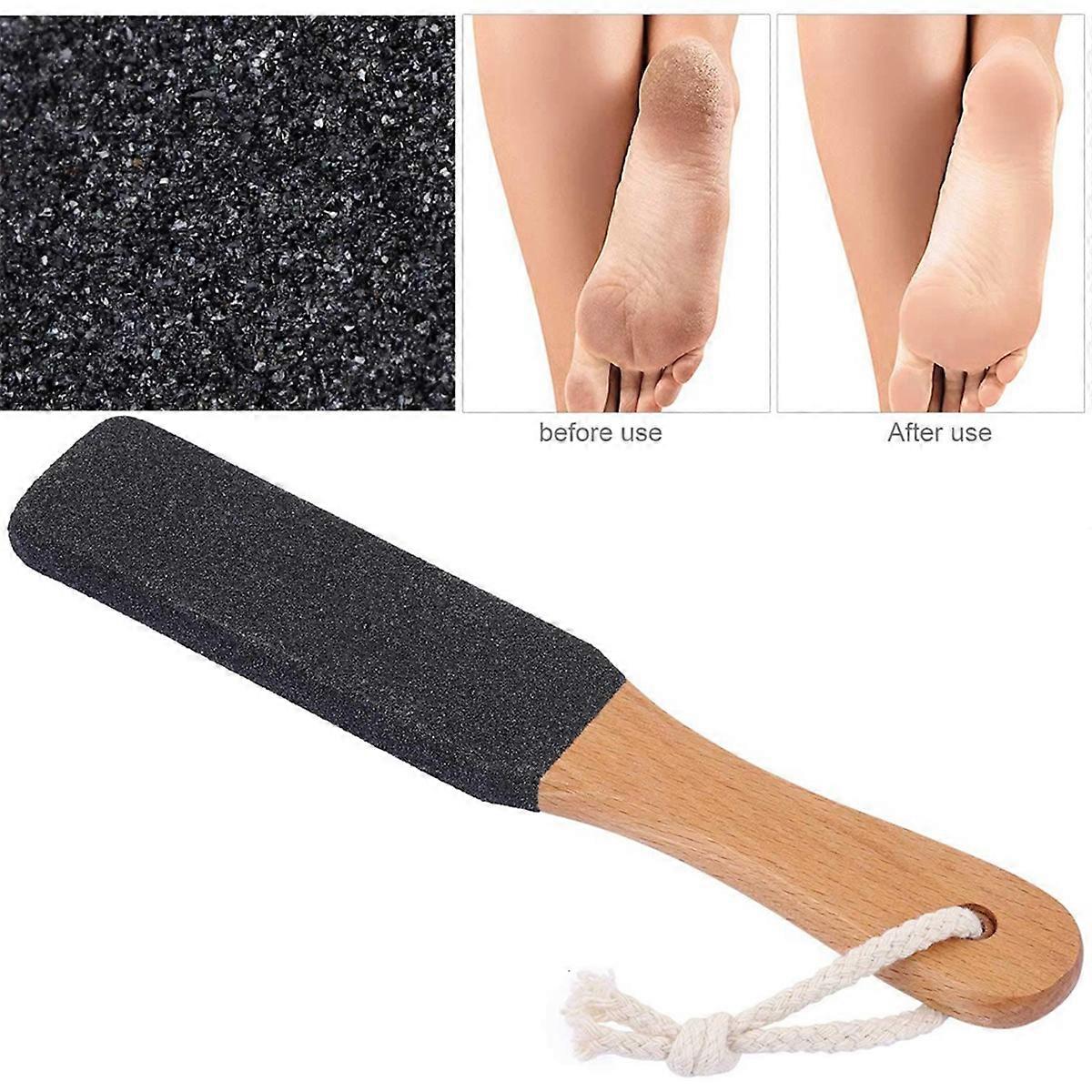 2 Pieces Foot File Callus Remover Heel Grater Wooden Handle Foot ...