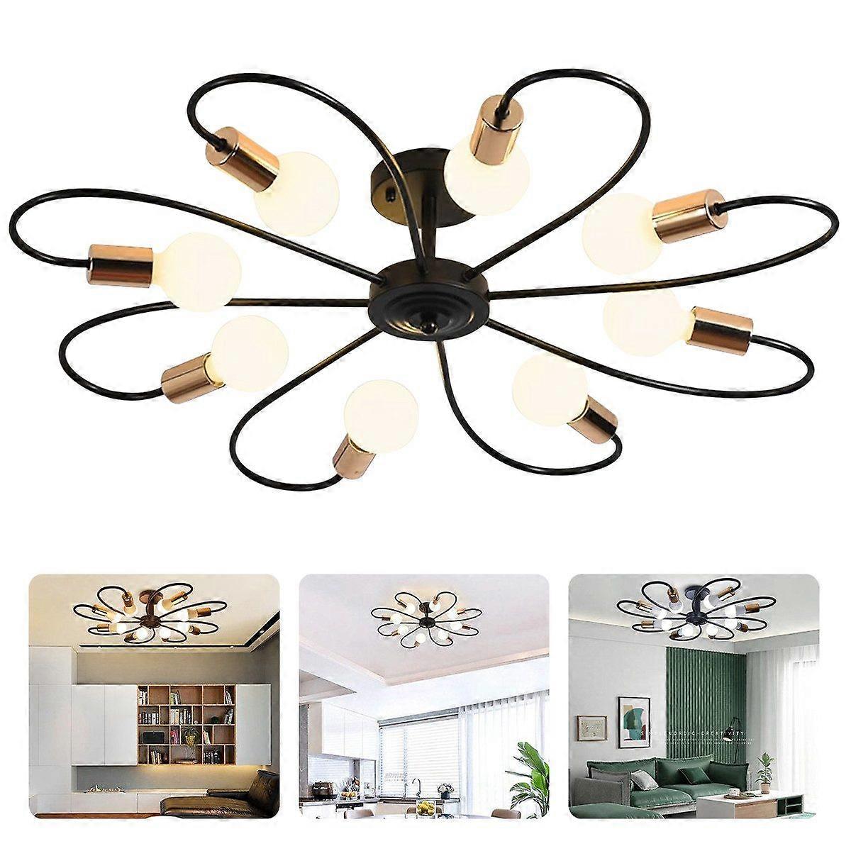 LED ceiling light 8 heads ceiling lamp 82*15cm E27 No bulb modern ...