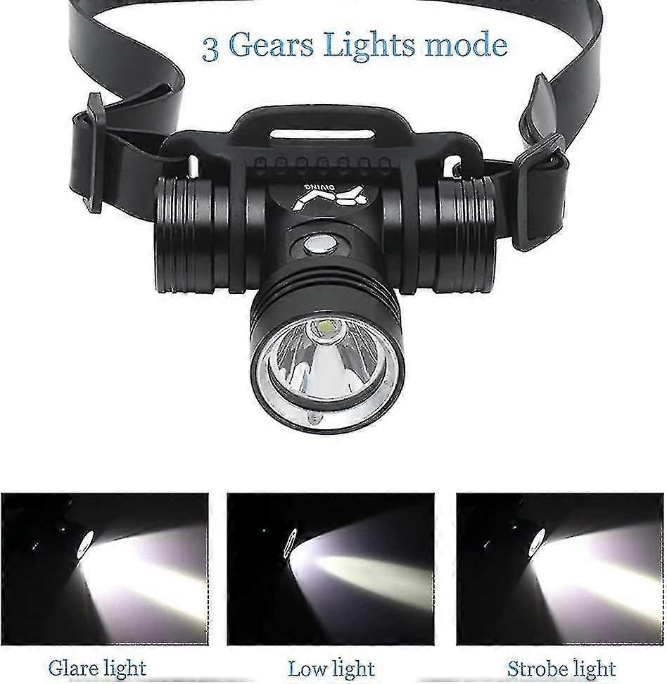 80000 Lumens Diving Headlight Rechargeable Ultra Bright Underwater ...