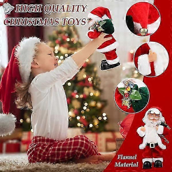 Electric Santa Toy with Shaking Belly and Feet, Singing and Dancing ...