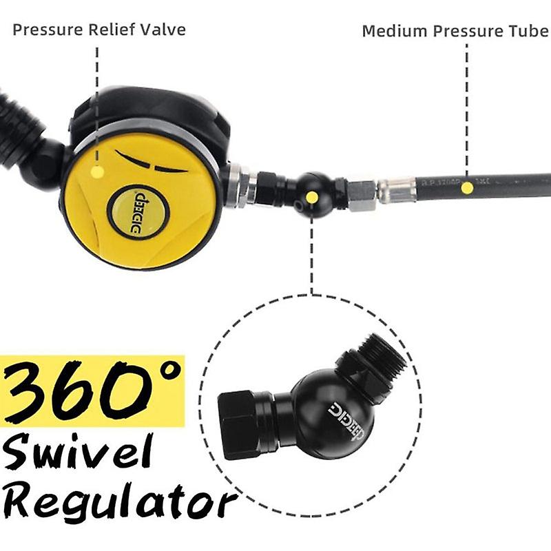 Dideep 5 In 1 Snorkeling Diving Equipment Respirator Snorkel Tube ...