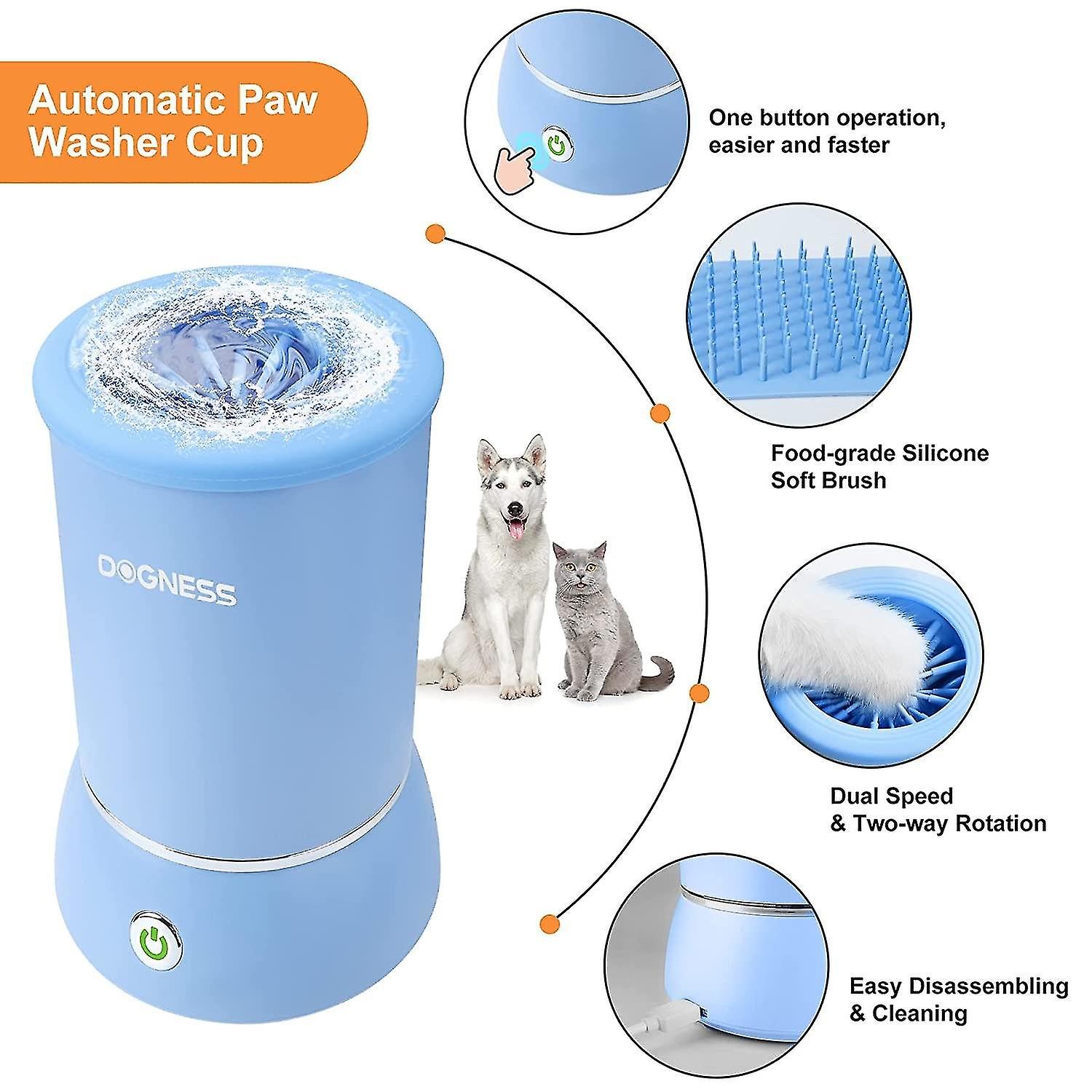 Automatic Dog Paw Cleaner Paw Cleaner For Dogs Dog Paw Washer (blue ...
