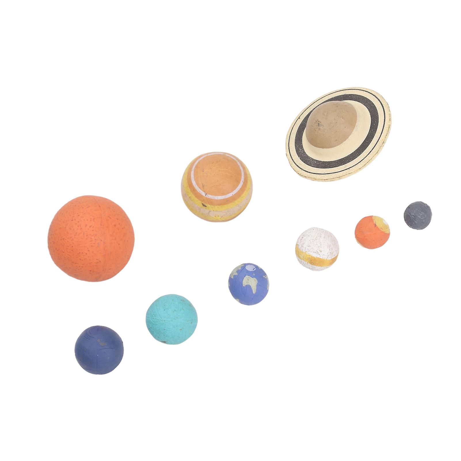 Solar System Model PVC Cute 9 Planets Figure for Kids Education Space ...