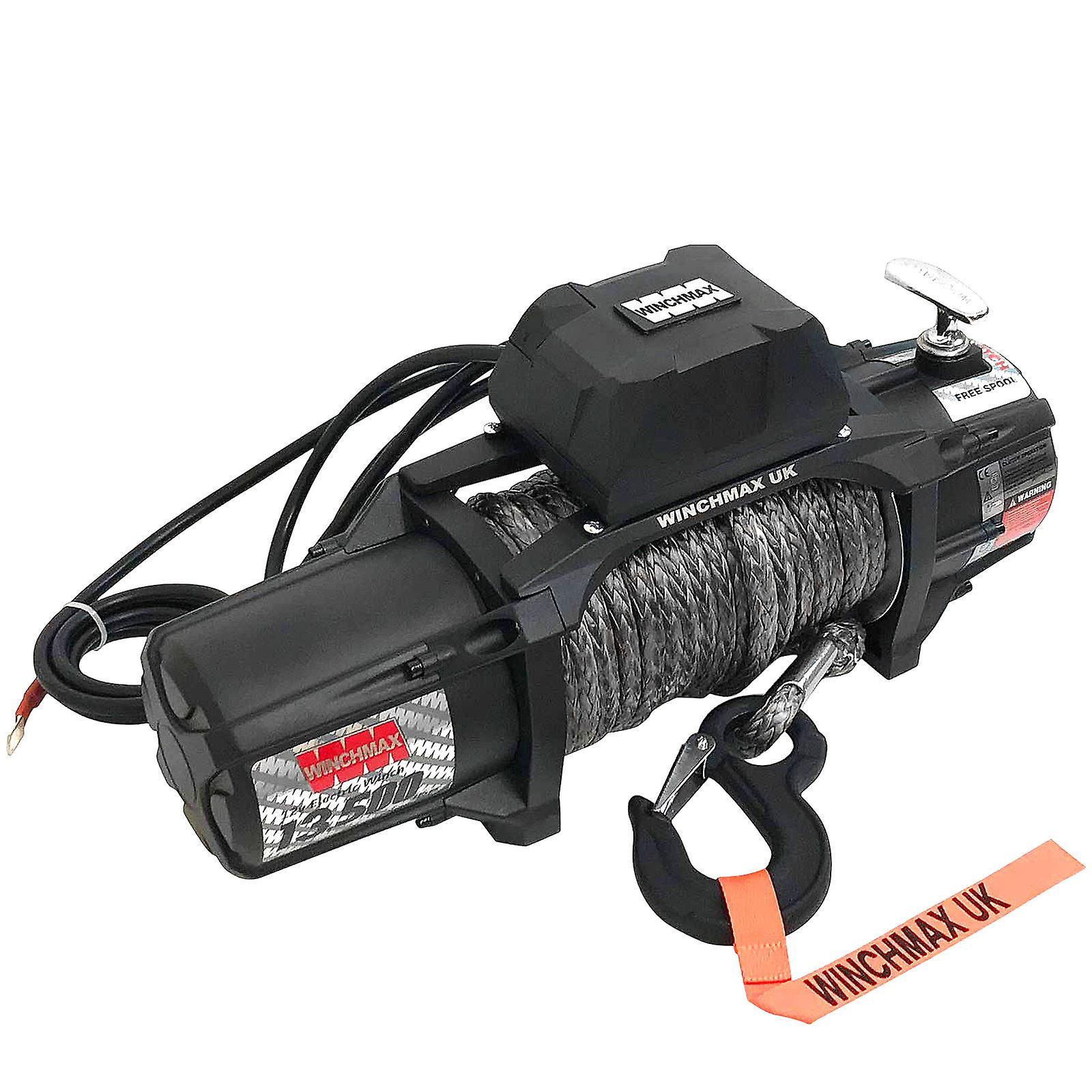 WINCHMAX 13500lb 'SL' 24v Military Grade Winch. 28m x 11mm Dyneema Rope ...