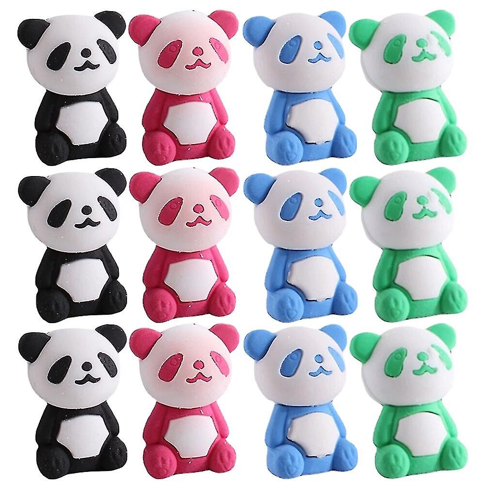 36pcs Small Kids Erasers Adorable Panda Erasers Fun Erasers Cartoon ...