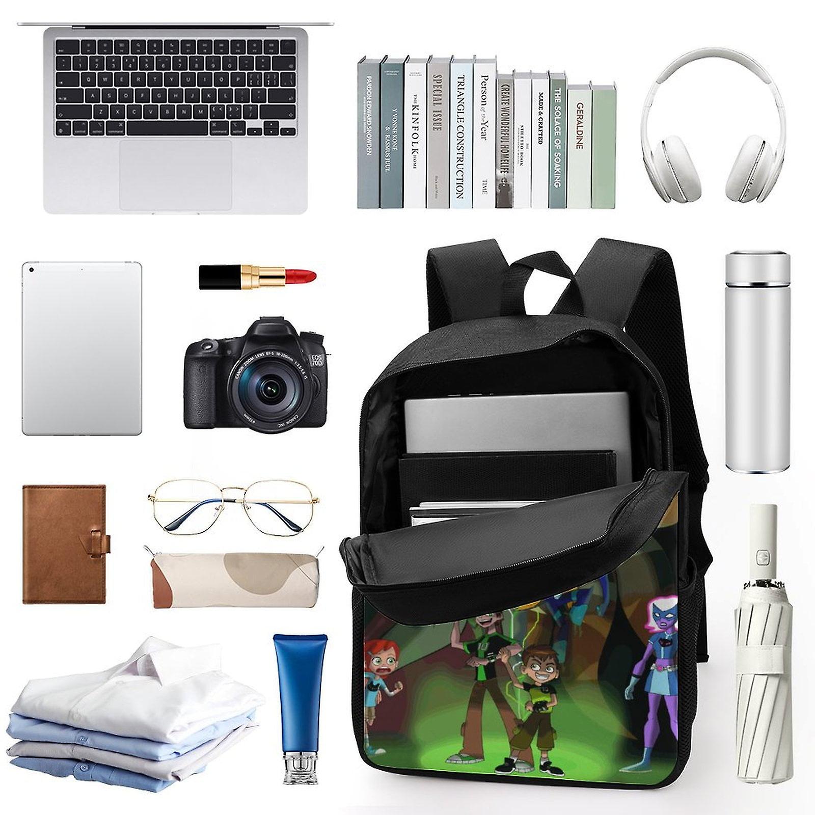 Ben 10 Cartoon Shoulder Backpack School Bag Bookbag Multipurpose Laptop ...