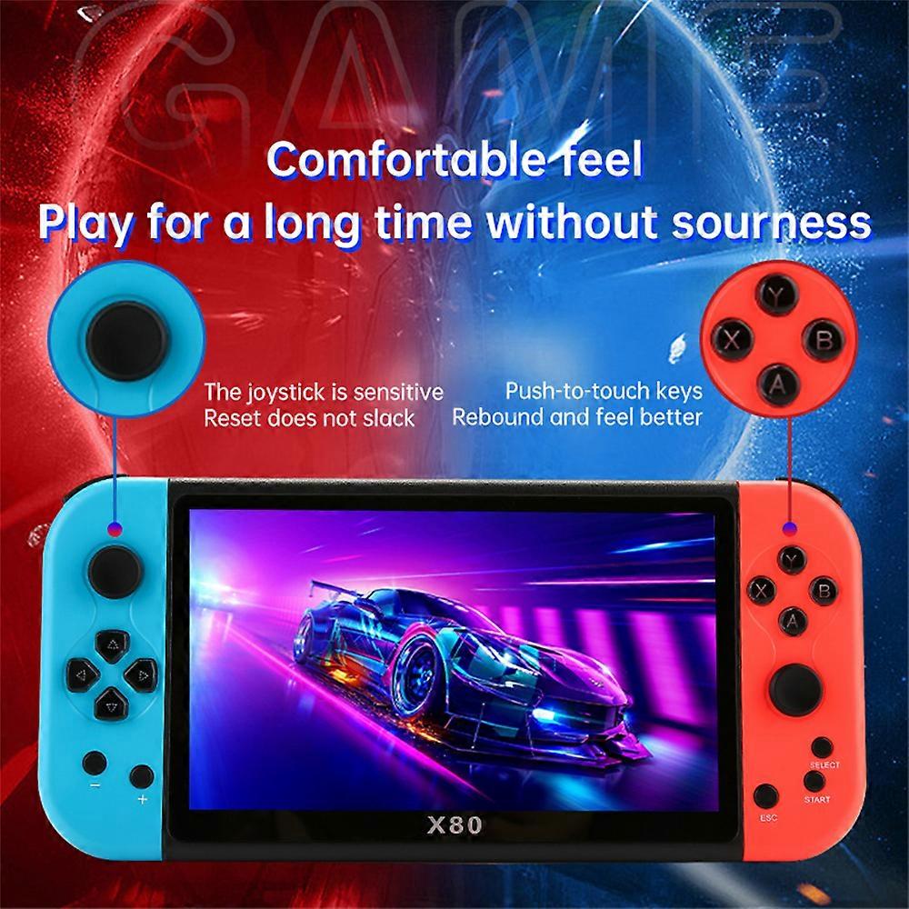 X80 7.0 inch HD Screen Handheld Game Console 20000 Games Video Game ...