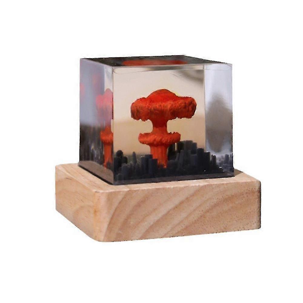 Mushroom Cloud Nuclear Explosion Resin Flameless 3d Night Light, Atomic ...