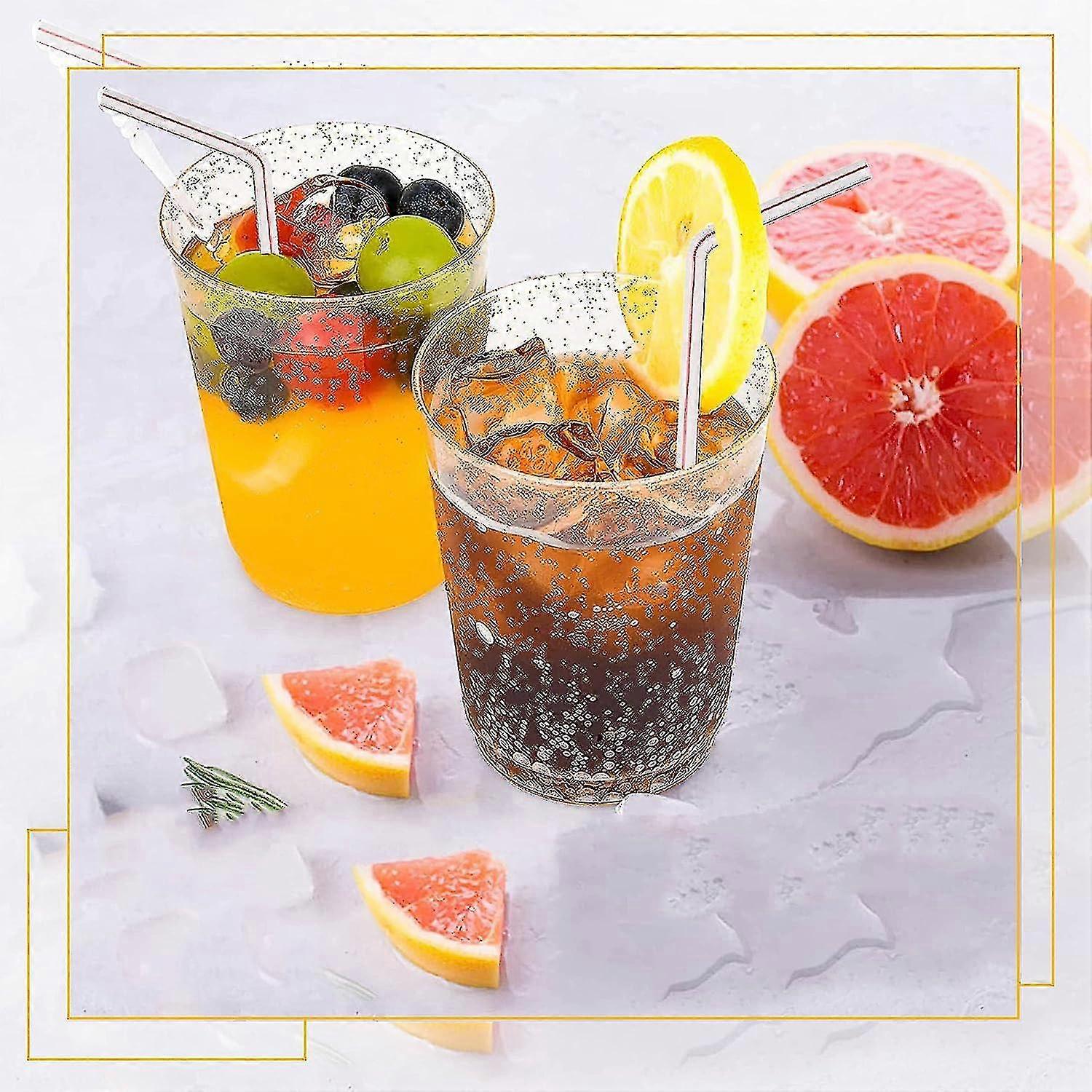 Plastic Straws, 200 Packs Of Straws Drinking Plastic Straws Reusable ...