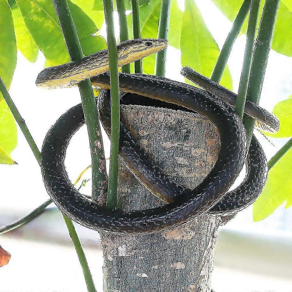 Large Rubber Snake, Realistic Rubber Scary Snake Toy, Fake Large Black ...