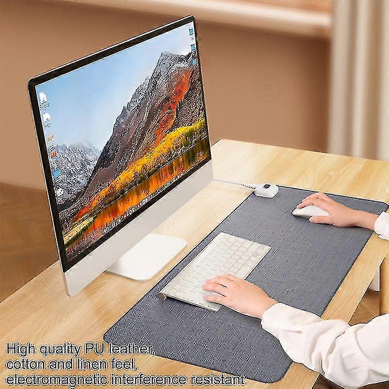 Heated Mouse Pad Digital Display Temperature Adjustable Non-slip Splash ...