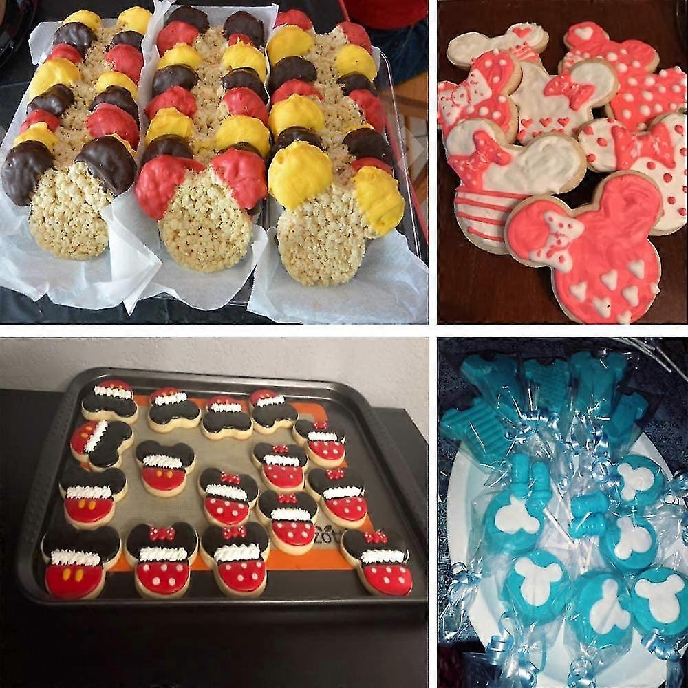 5pcs Cookie Cutter Set, Mickey And Minnie Mouse Cookie Cutters Set For ...