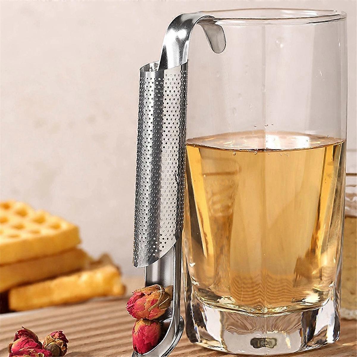 Stainless Steel Tea Diffuser, Tea Pipe Tea Infuser with Hanging Hook ...