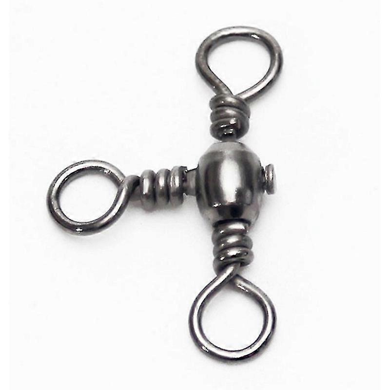 Three Way Cross Line Fishing Swivels T Shape Swivel Connector Barrel ...