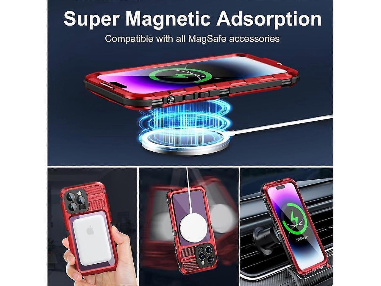 Waterproof Case for iPhone 15 Pro Max 6.7 inch, Built-in [Screen ...