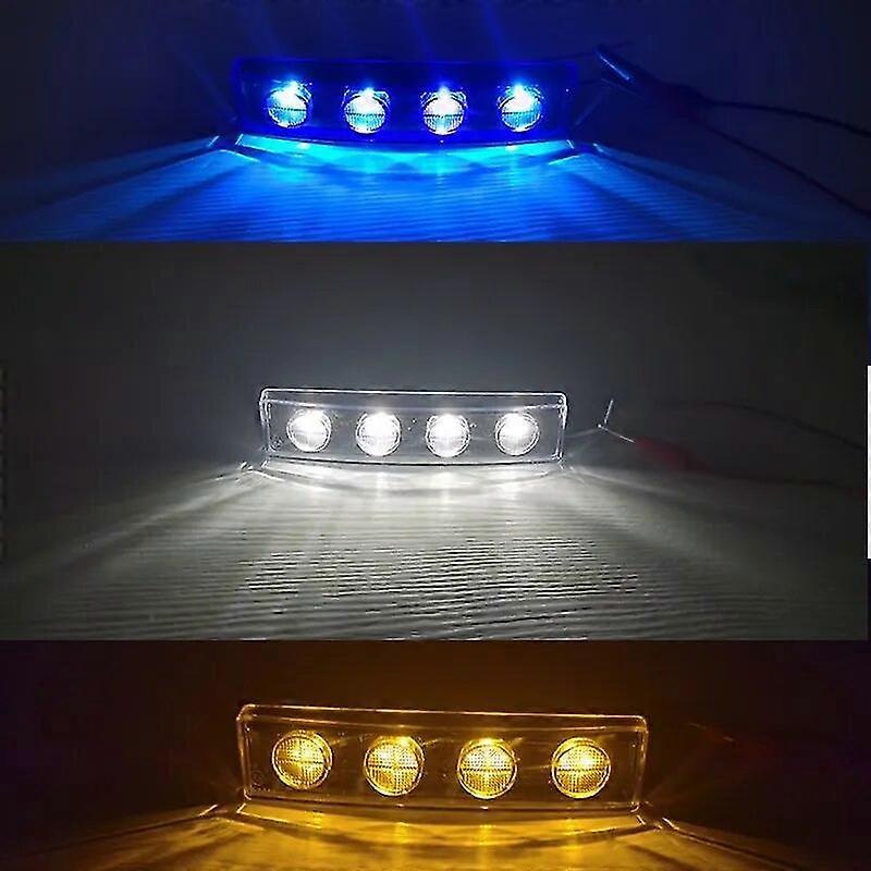 24v White Amber Led lights for Scania truck Top Sun Visor Signal Light ...