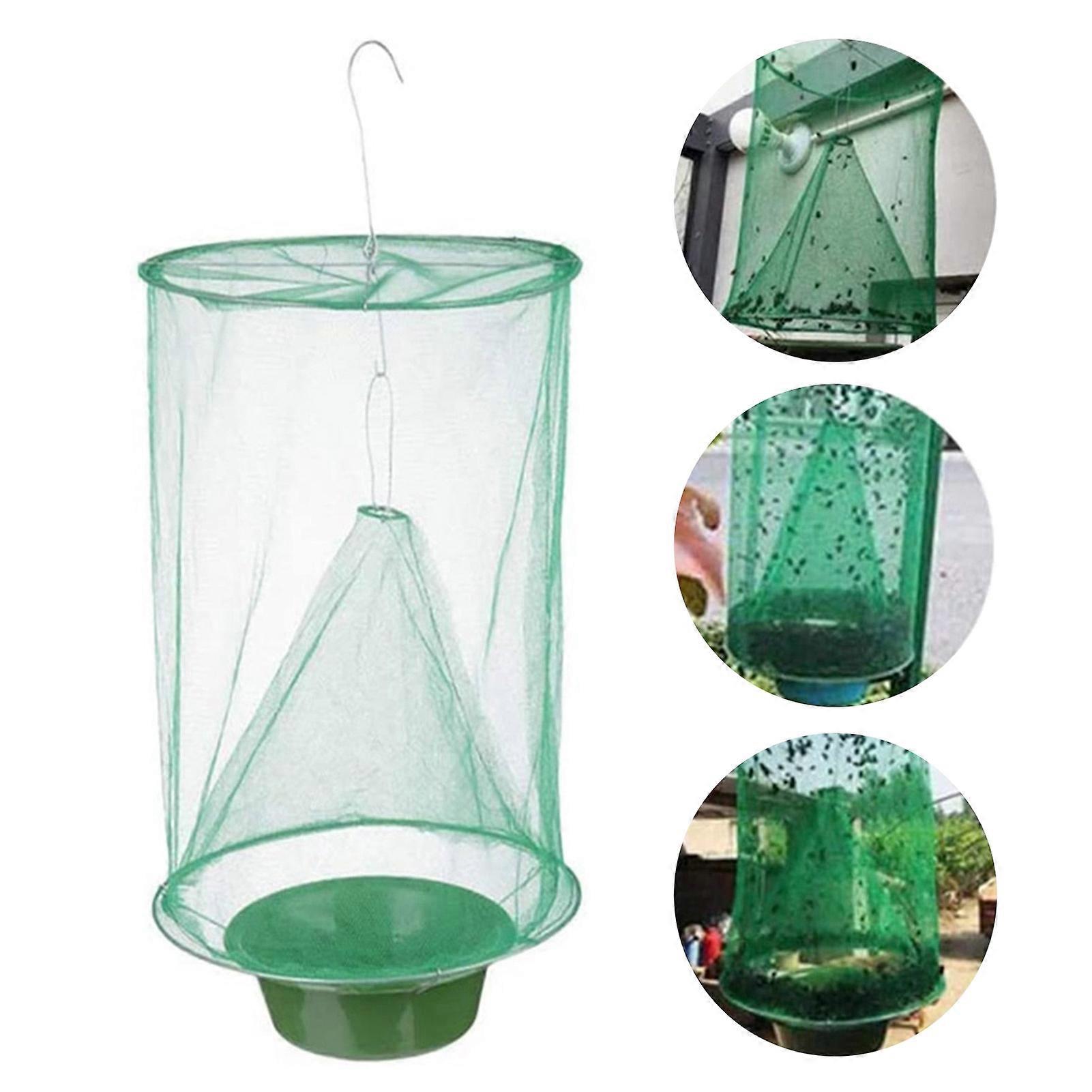 Foldable Hung Fly Trap Reusable Pasture Ranch Traps For Outdoor Garden ...