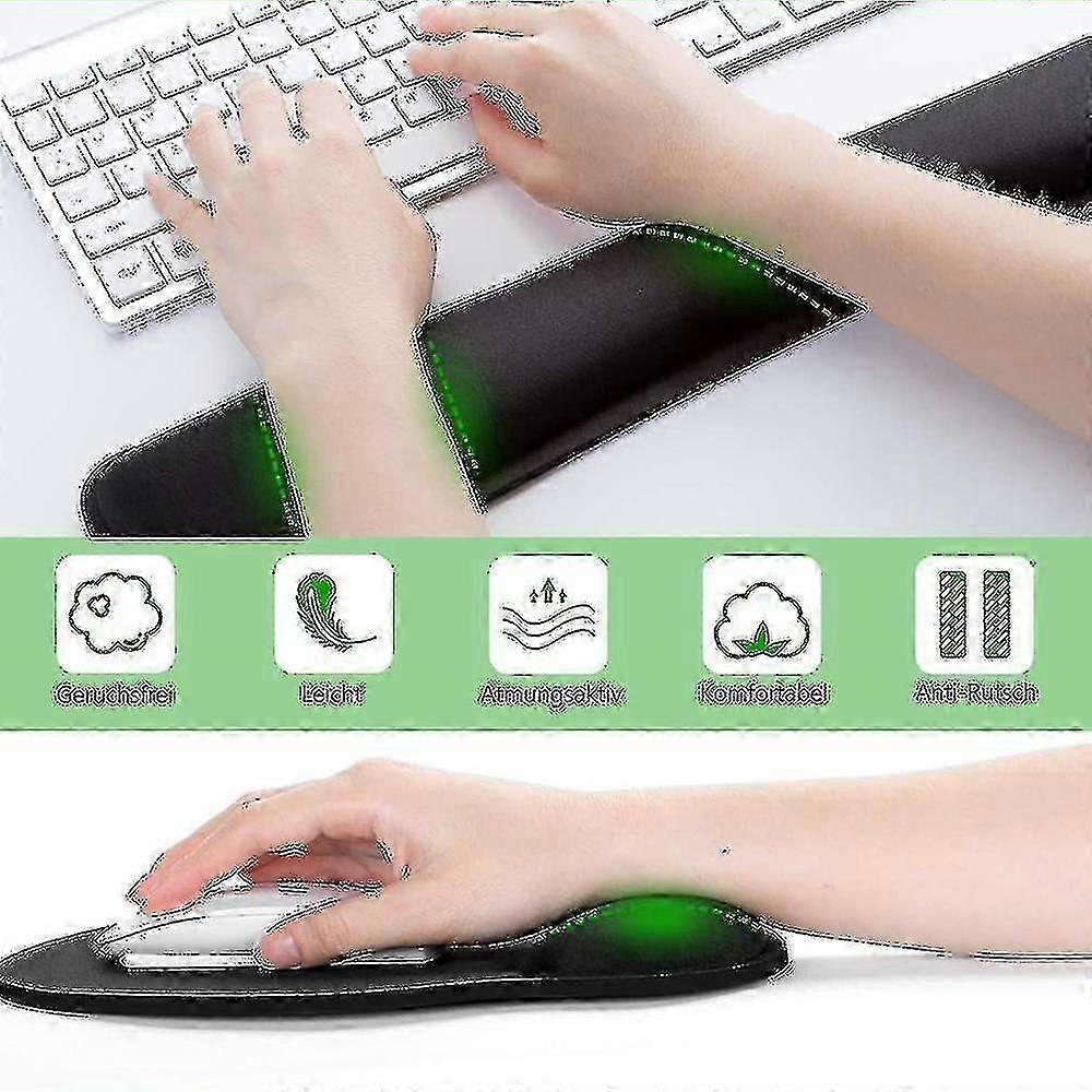 Keyboard Wrist Rest And Mouse Pad With Wrist Support, Memory Foam Set ...