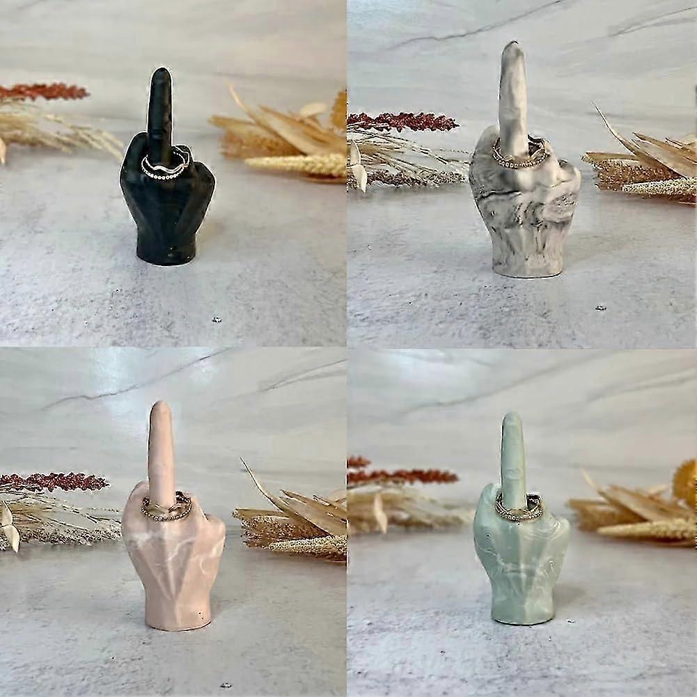 Ring Holder Middle Finger, Funny Middle Finger Jewelry Display Stand ...