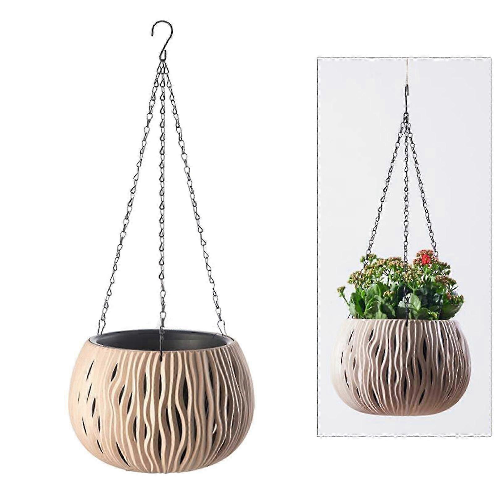 Hanging Basket,Dual-pots Self Watering Hanging Pots for Outdoor Plants ...