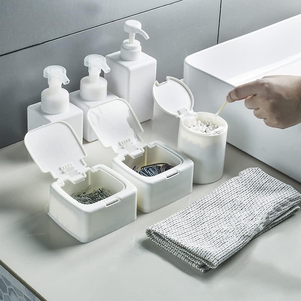 2 pieces cotton swab box cotton swab dispenser cotton swab box with lid ...