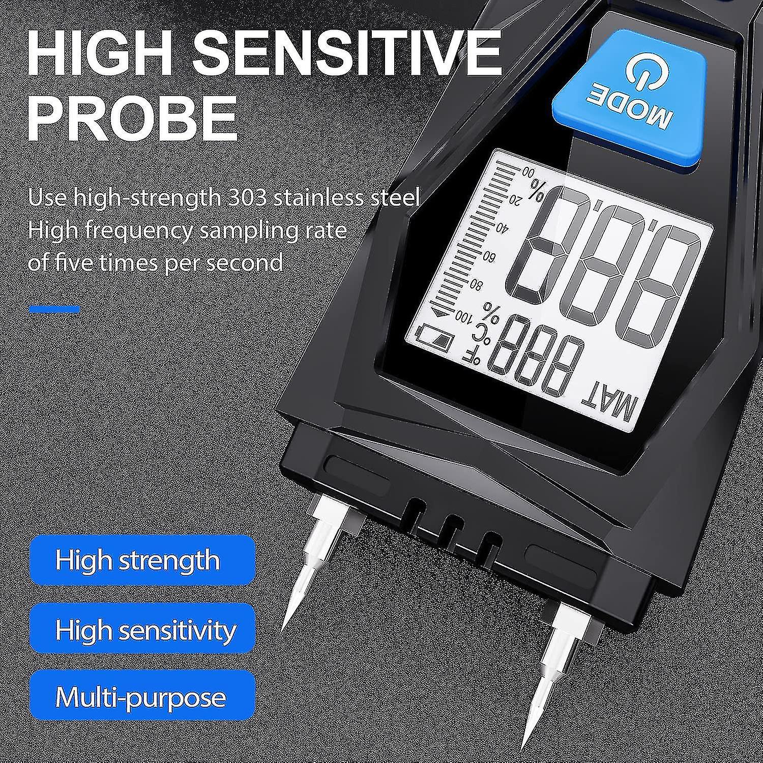 Meter, Detector With Highly Probe And Ambient Temperature And Humidity ...
