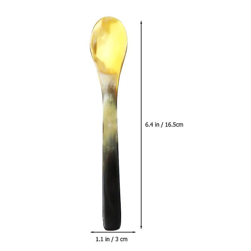 4pcs Ox Horn Coffee Spoon Unique Coffee Scoops Cake Dessert Spoons Soup ...