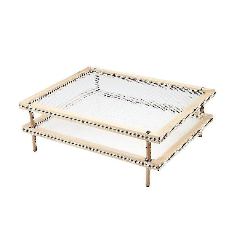 Wooden Pasta Herb Drying Racks Multipurpose 2-tier Food-dryer Holder ...