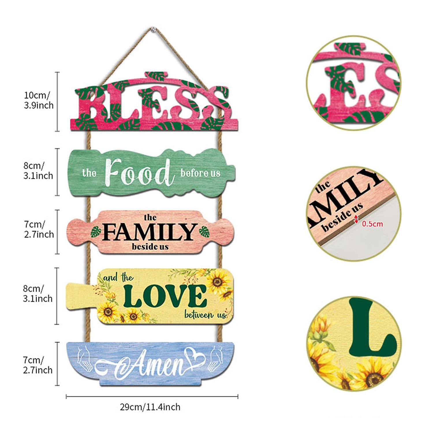 Hanging Wooden Sign with Lanyard Front Door Plaque Sign Rustic Wall Art ...