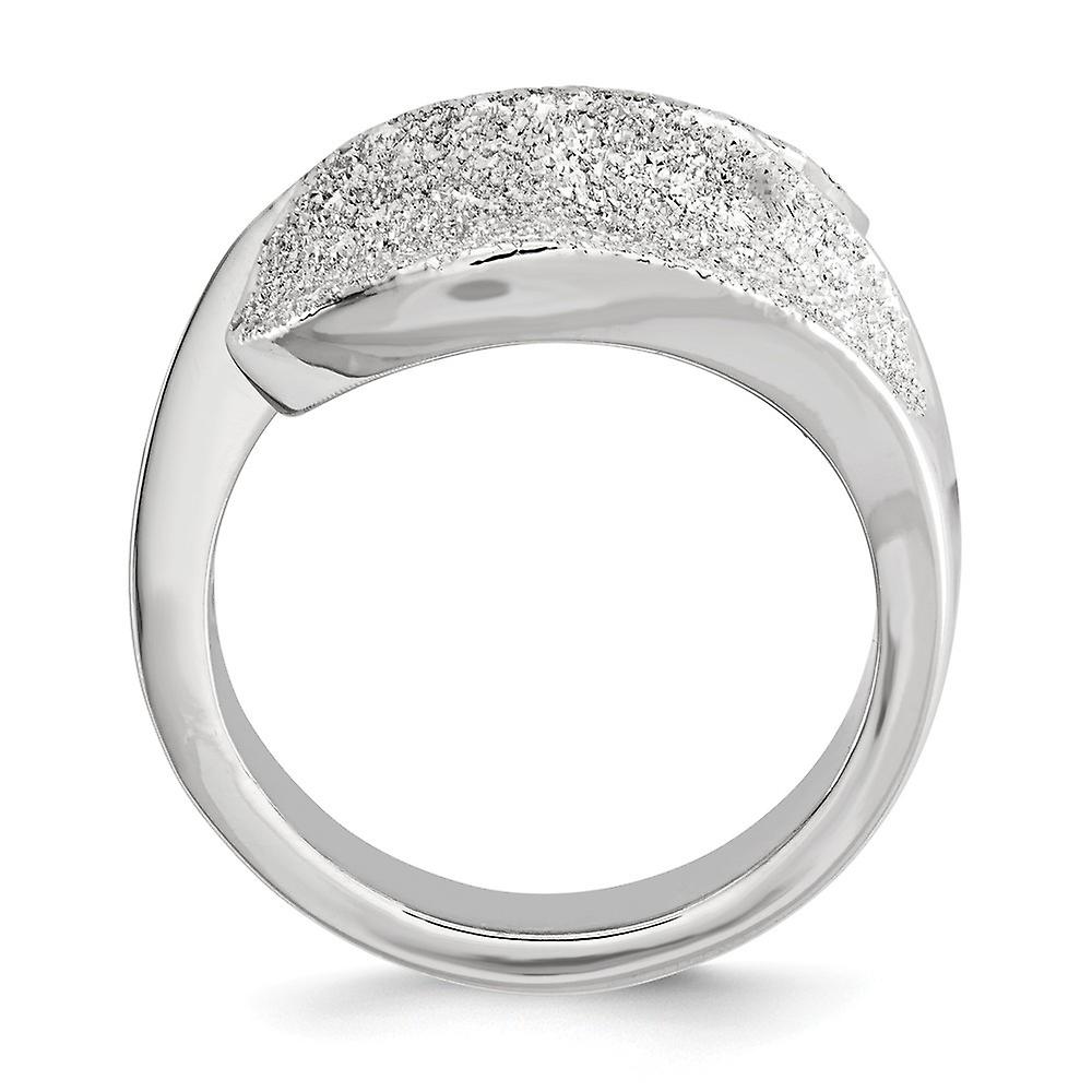 925 Sterling Silver Solid Polished Laser cut Laser Textured Ring - Ring ...