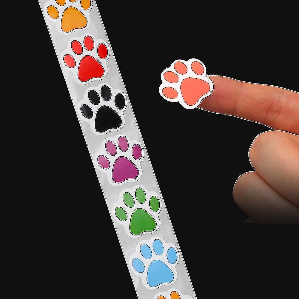 Paw Prints Stickers (1 Inch/ 500 Stickers) Dog Stickers Paw Prints ...