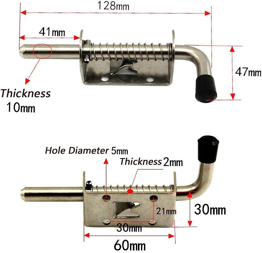 Spring Latch Lock, Spring Loaded Pin Latch, Stainless Steel Spring Door ...