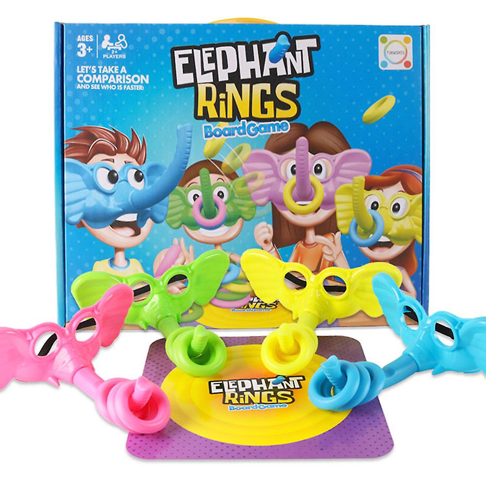 Elephant Rings Toss Game Toy Easy to Use Rings Tossing Game for Boys ...