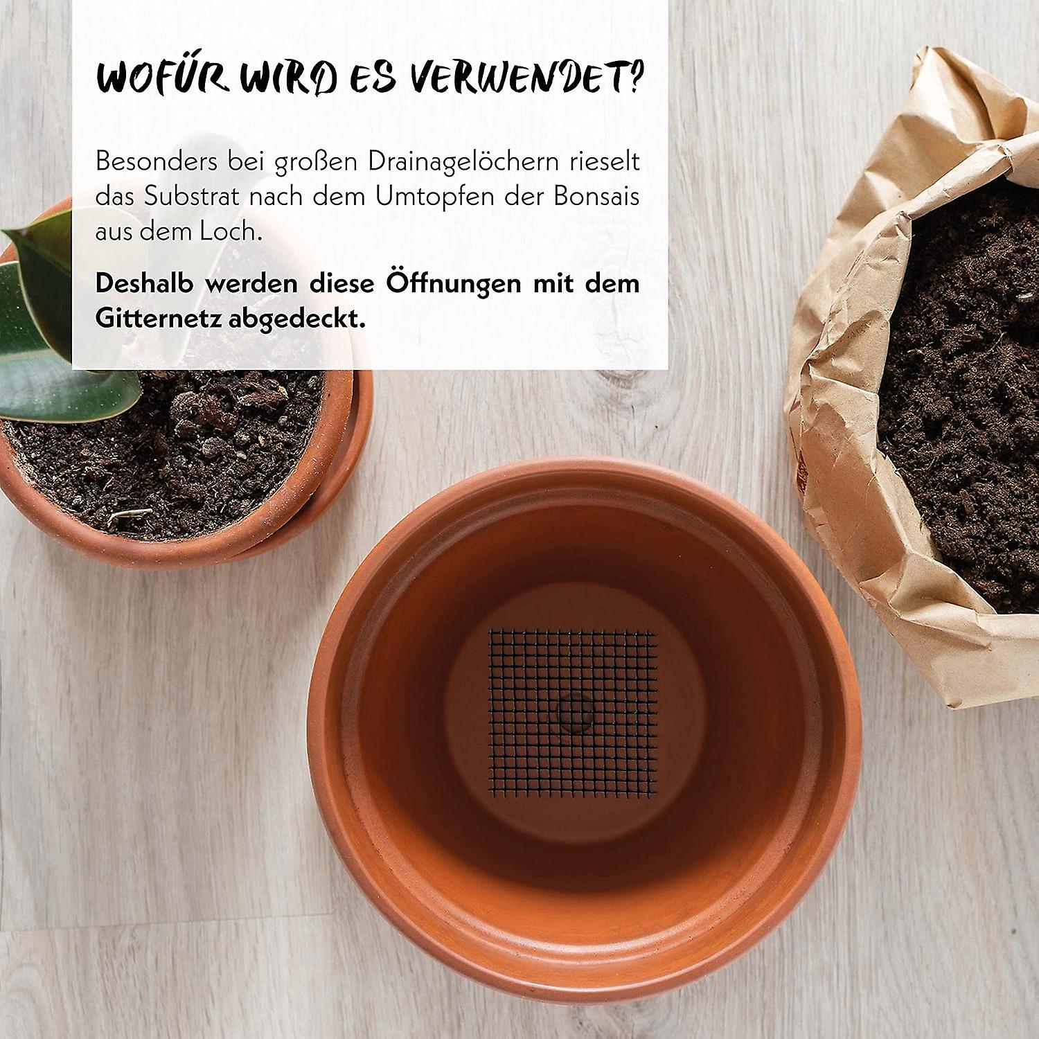 Set of 50 Plastic Drainage Grids, Black - Square Drainage Grid for ...