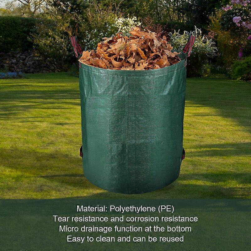 6X Lawn Container Leaf Bag XXL Green Waste Bag 272L Bin - Green | Fruugo UK