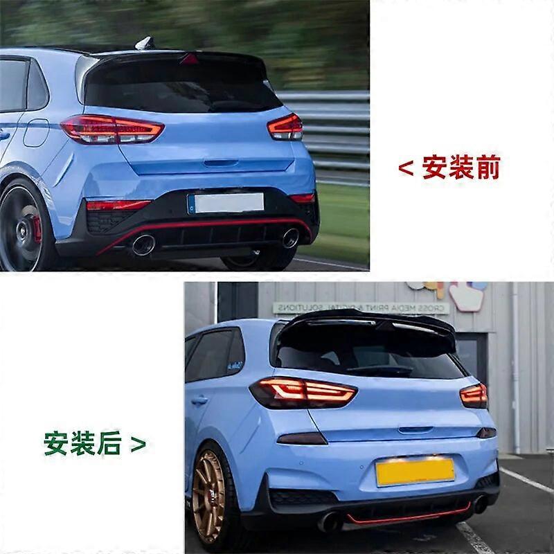 Bakre spoiler Wing i30N Hatchback Rear Trunk Spoiler Lip Wing För ...