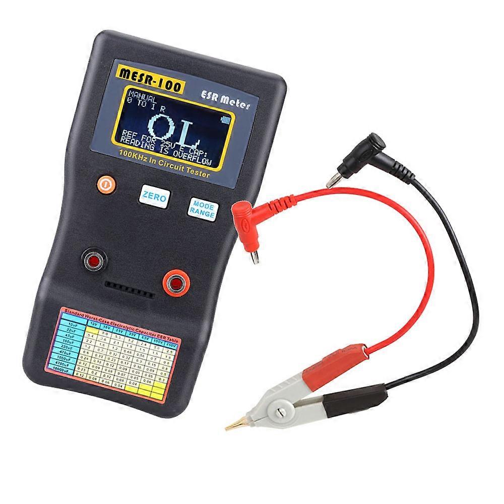 Mesr 100 Esr Capacitor Tester Ohm Meter Professional Measuring Internal Resistance Of Capacitor