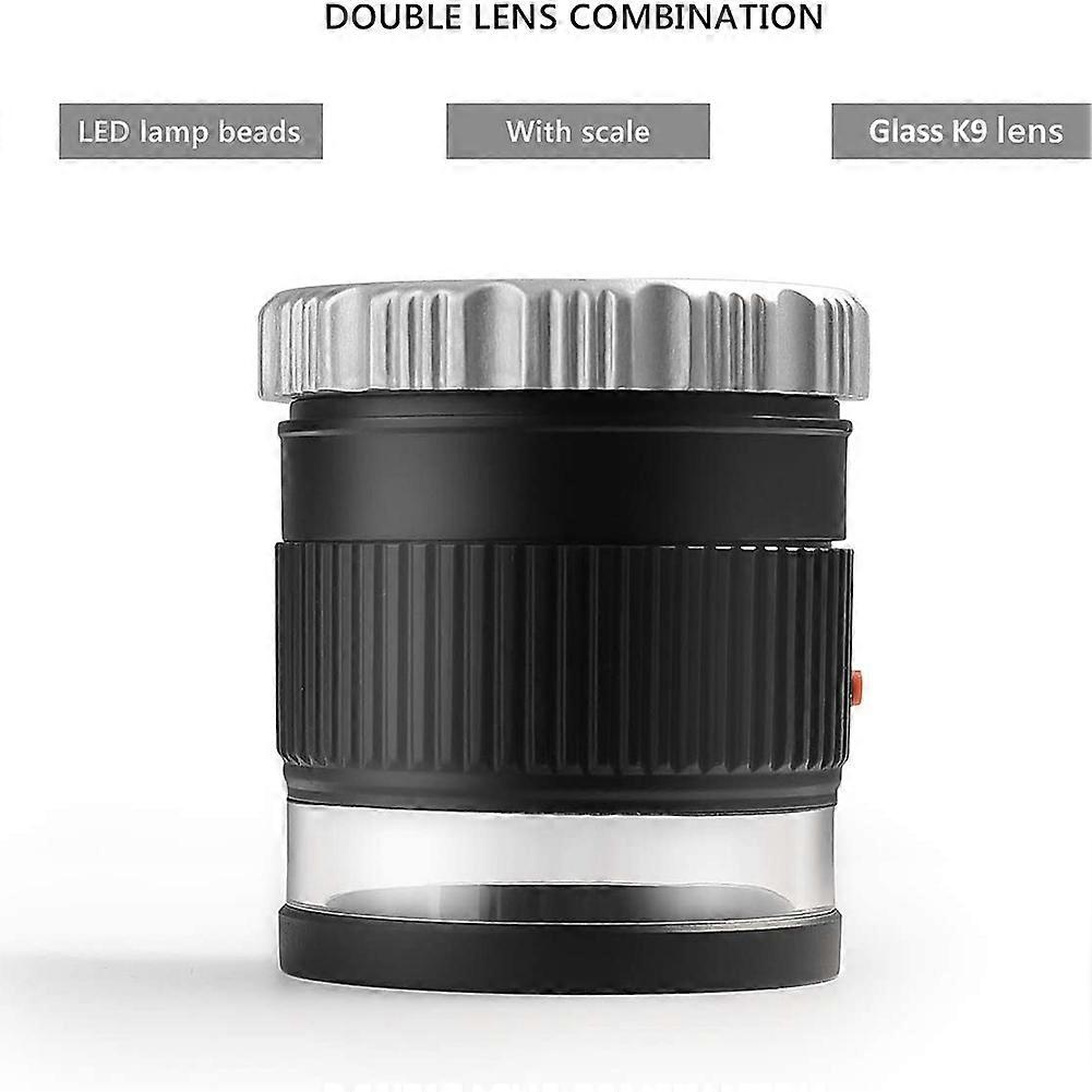 Loupe Magnifier 30X Magnifier Illuminated Adjustable Length Desktop ...