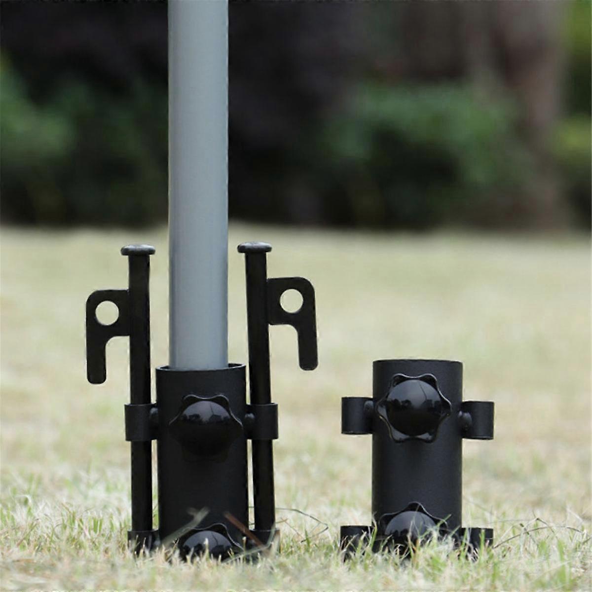 3PCS Awning Canopy Pole Fixed Tube Ground Bracket Windproof Adjustable ...