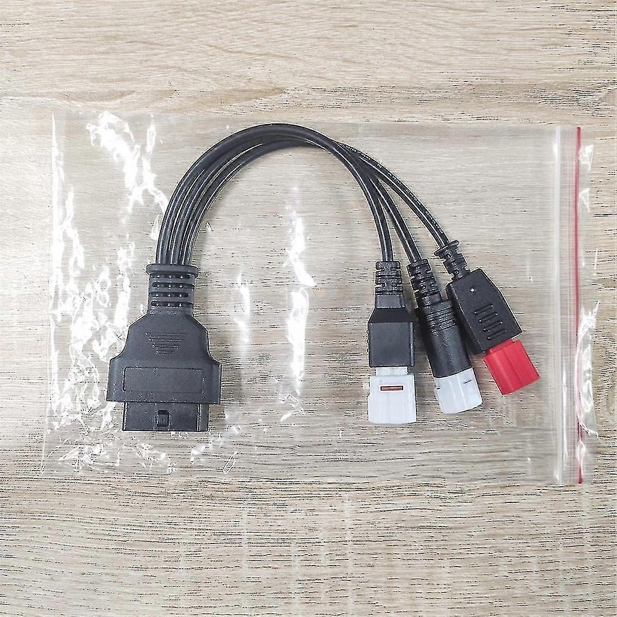 OBD2 Diagnostic Cable for Kline Euro5 Motorcycle 16 Pin to 3Pin 4Pin ...