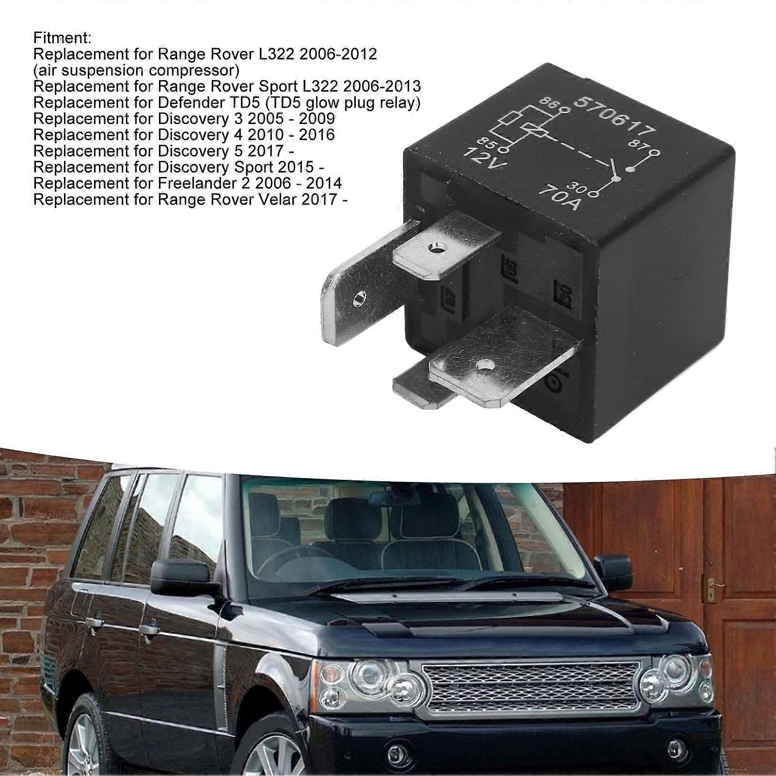 Air Suspension Pump Compressor Relay 12W 70A LR023964 for Range Rover ...