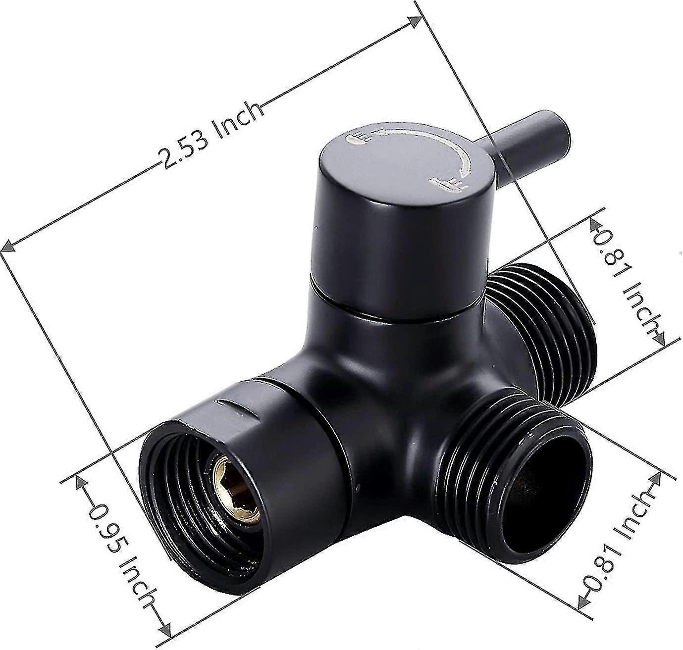 Shower Diverter Valve, 3 Way Shower Splitter, G1/2 Shower Arm Diverter ...