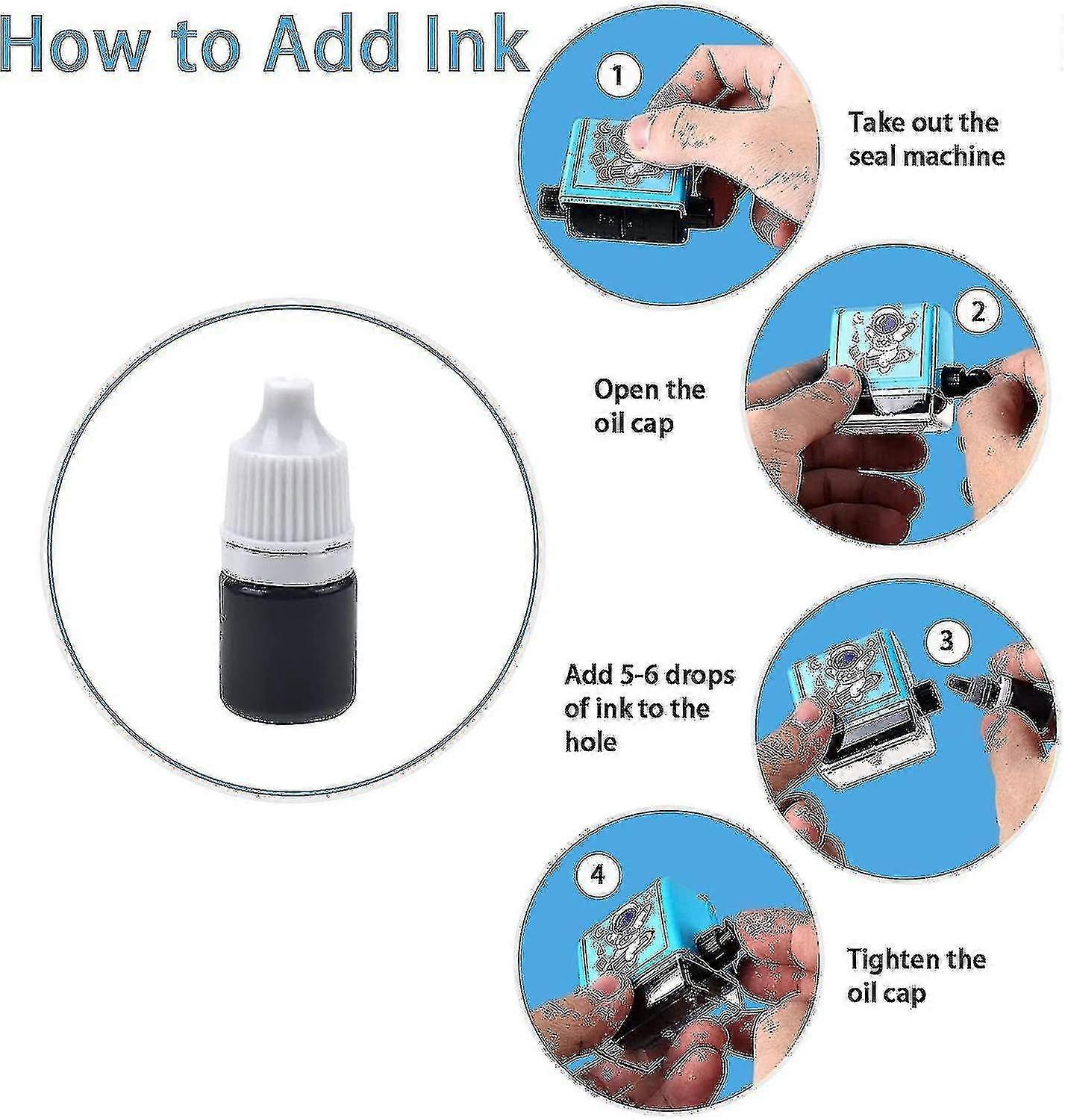 4 Pcs Math Roller Stamps,addition Subtraction Multiplication Division ...