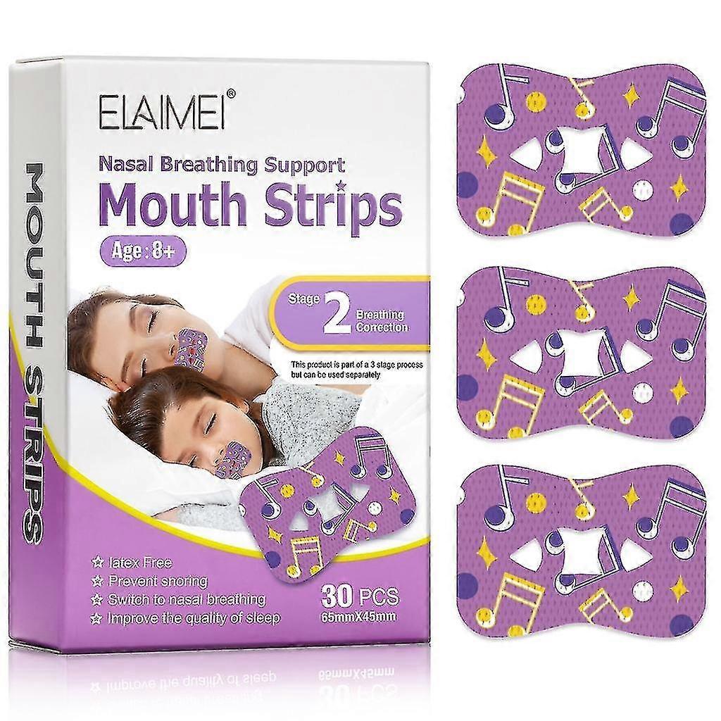 Mouth Shape Anti-suffocation Design Mouth Tape Stretchable Mouth Sleep ...