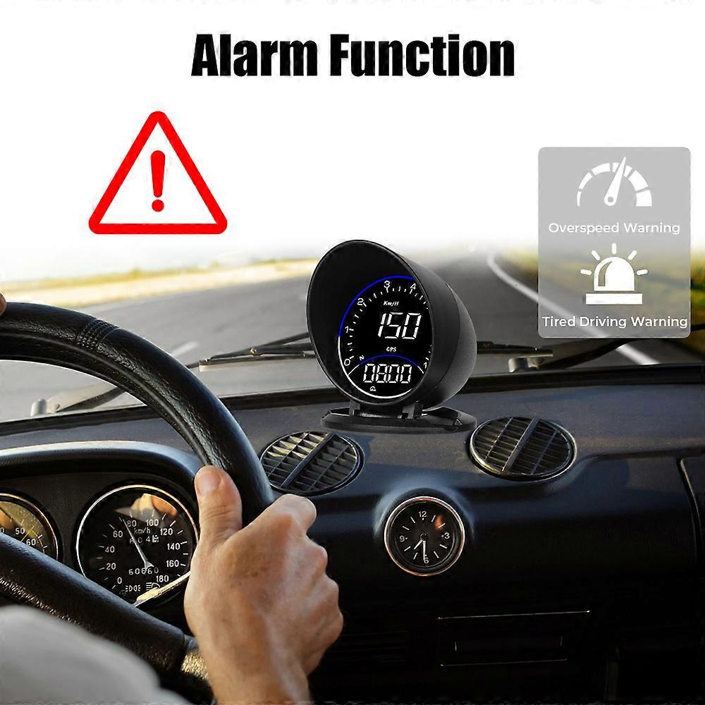 Digital Clock Altitude Meter G6 HUD GPS Compass Car Head Up Display ...